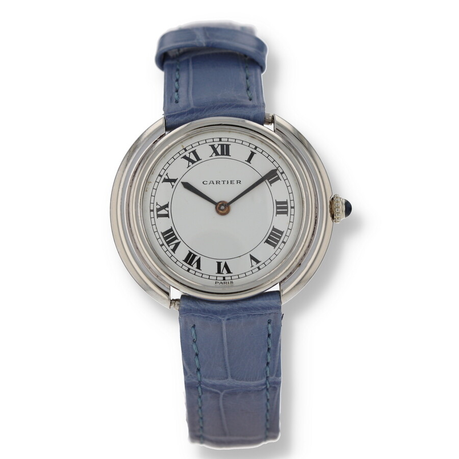 Cartier Pre-owned Cartier Hand Wind White Dial Ladies Watch Vendome ...
