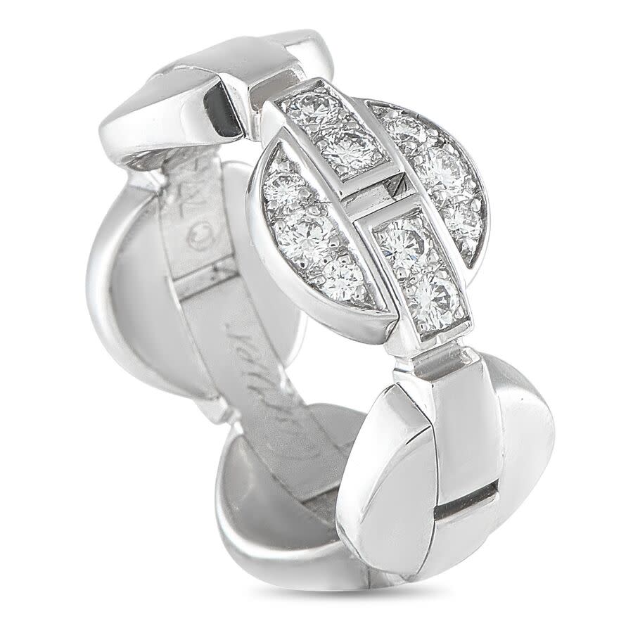 Cartier Pre-Owned Cartier Himalia 18K White Gold Diamond Ring CA19 ...