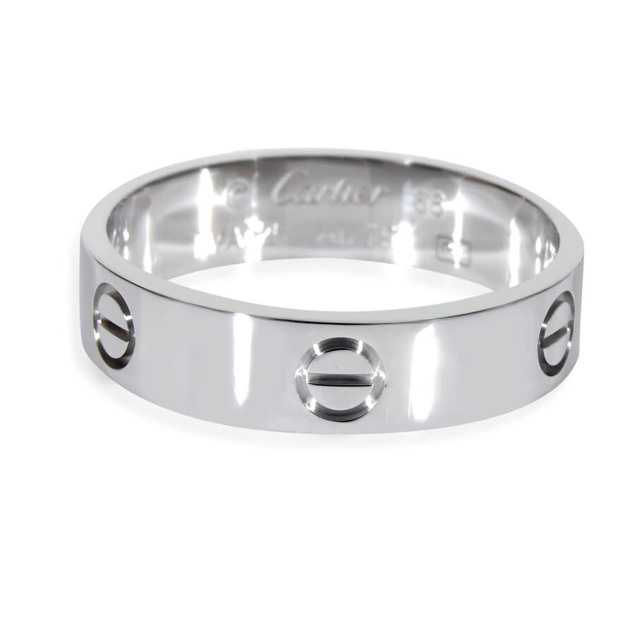 Cartier Pre-Owned Cartier Love Ring in 18k White Gold 130480 - Jomashop