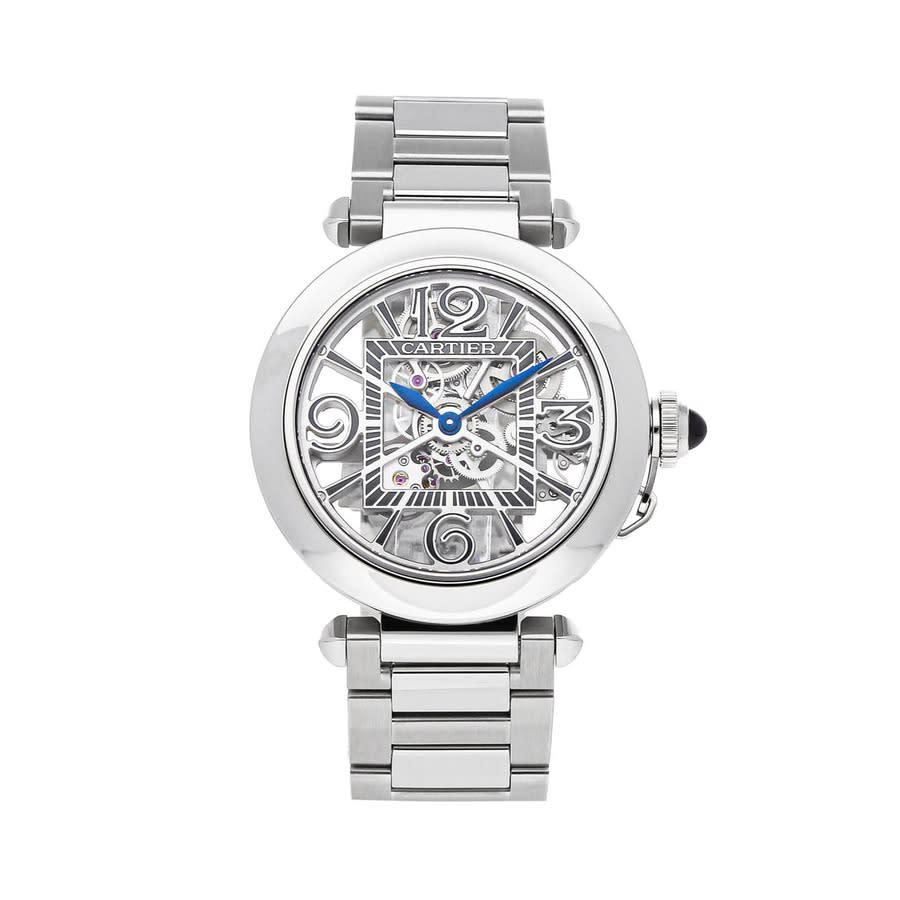 Cartier Pre-owned Cartier Pasha Transparent Dial Men's Watch WHPA0007 ...
