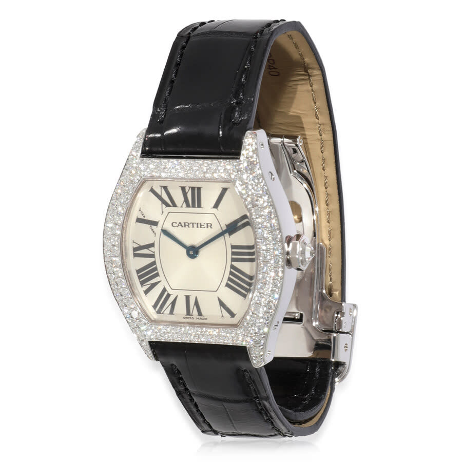 Cartier Pre-owned Cartier Privee Hand Wind Diamond Silver Dial Ladies ...