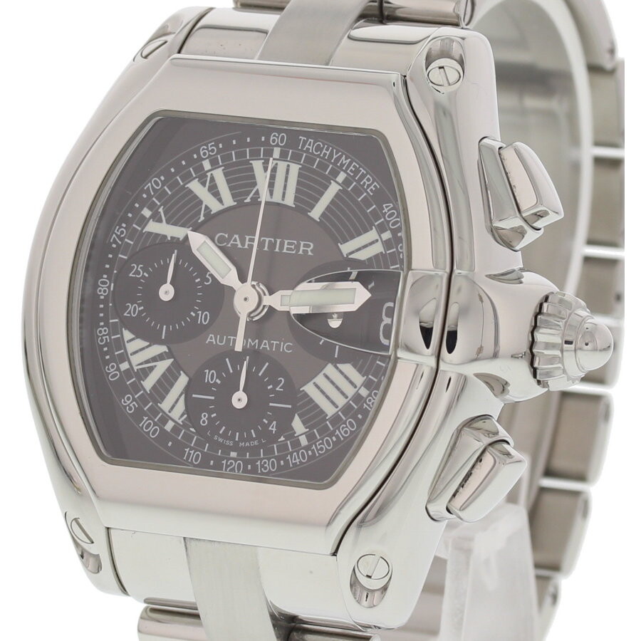 Cartier Pre-owned Cartier Roadster Chronograph Automatic Black Dial Men ...