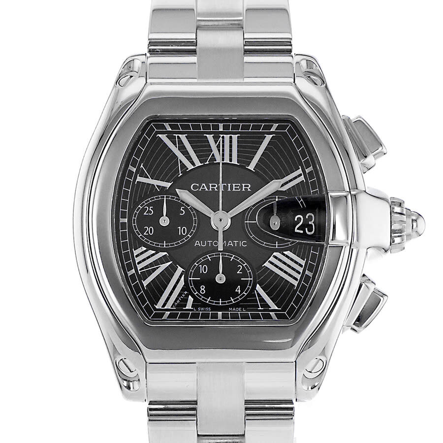 Cartier Pre-owned Cartier Roadster Chronograph Automatic Black Dial Men ...
