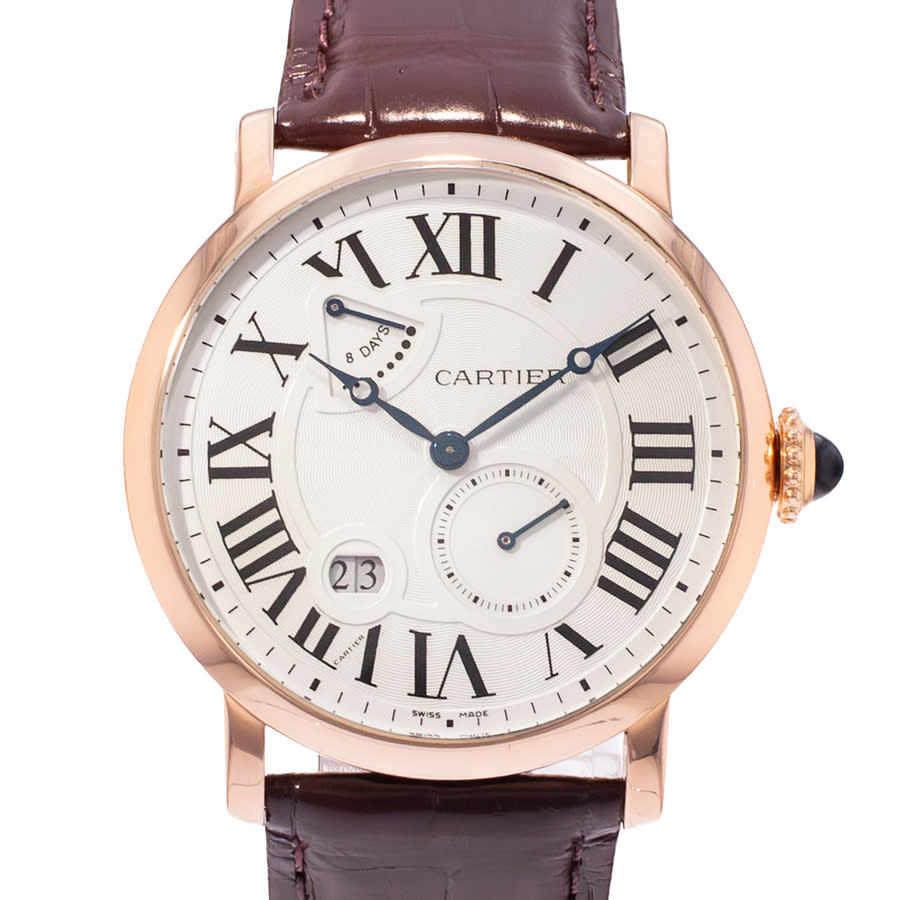 Cartier Pre-owned Cartier Rotonde De Cartier Hand Wind Silver Dial Men ...