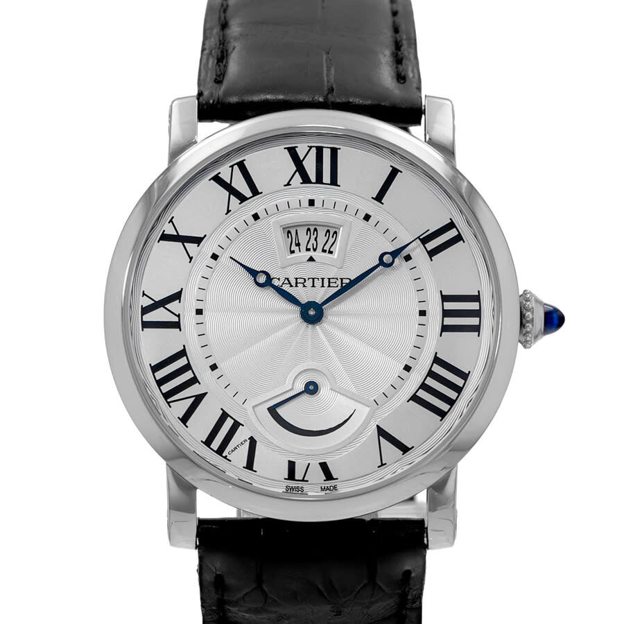 Cartier Pre-owned Cartier Rotonde De Cartier Hand Wind Silver Dial Men ...