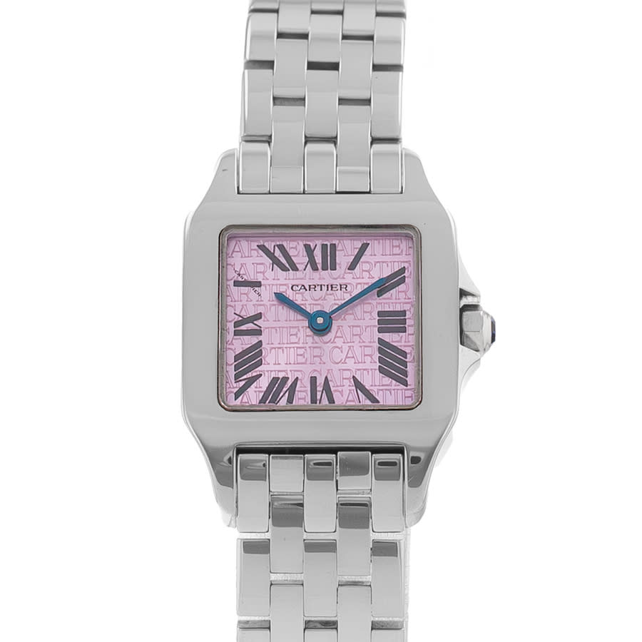 Cartier Pre-owned Cartier Santos Demoiselle Quartz Purple Dial Men's ...