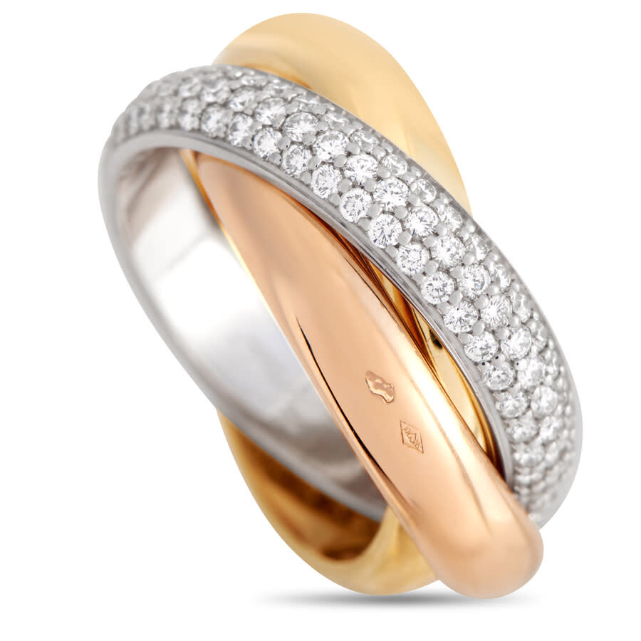 Cartier Pre-Owned Cartier Trinity 18K Yellow Gold, White Gold, Rose ...