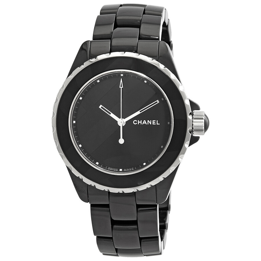 Chanel Pre-owned Chanel J12 Black Dial Ladies Watch H5581 - Chanel, J12 - Jomashop