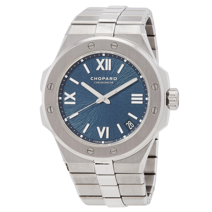 Chopard Pre-owned Chopard Alpine Eagle Automatic Chronometer Blue Dial ...