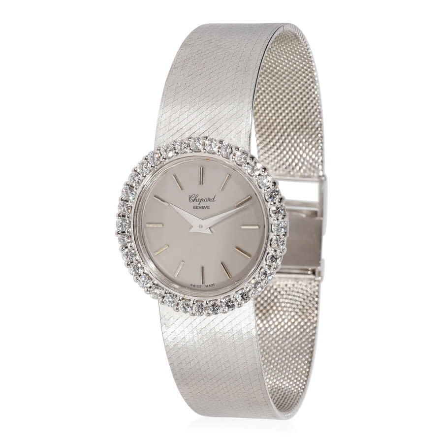 Chopard Pre-owned Chopard Classique Quartz Diamond Silver Dial Ladies ...