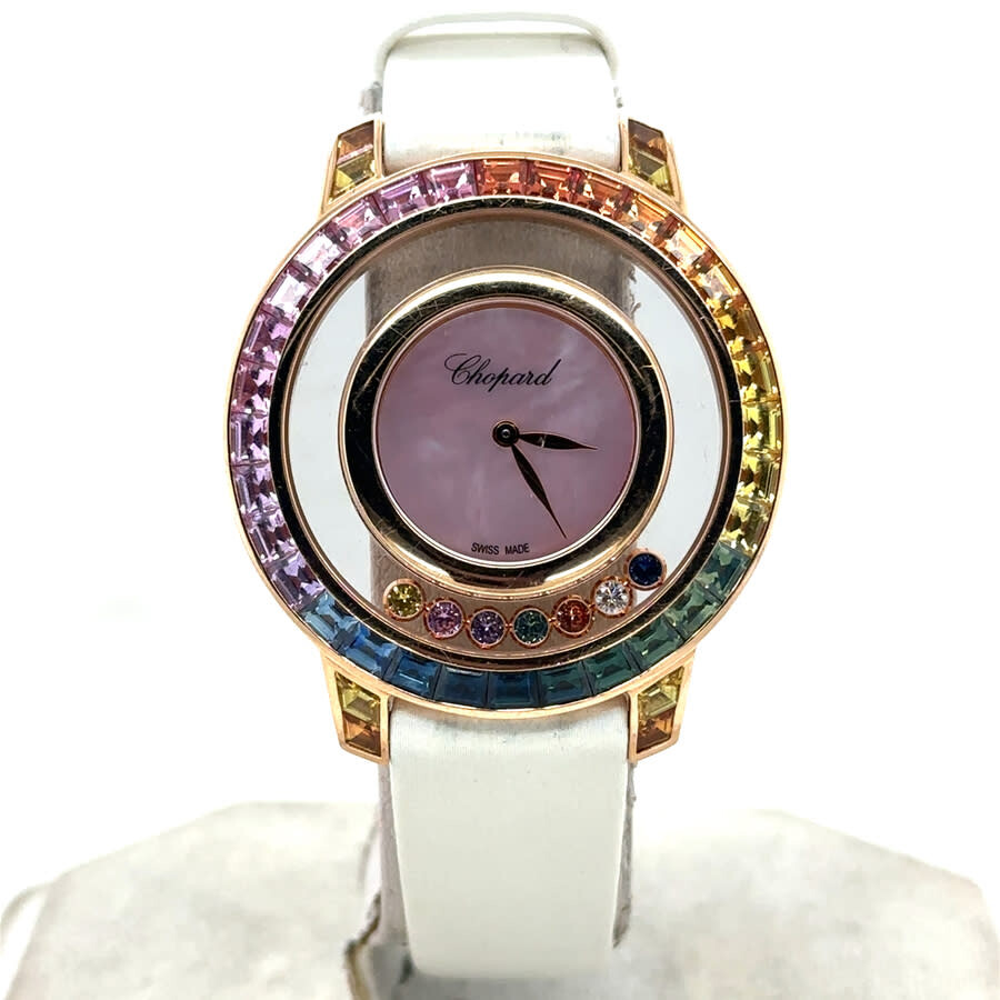 Chopard Pre-owned Chopard Happy Diamonds Icons Mother of Pearl Dial Ladies Watch 20A002-5901 ...