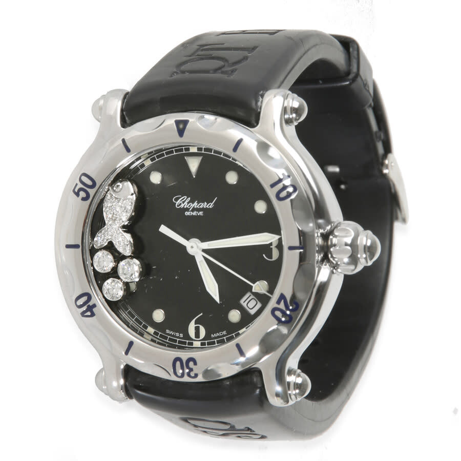 Chopard Pre-owned Chopard Happy Sport Quartz Black Dial Unisex Watch 28 ...