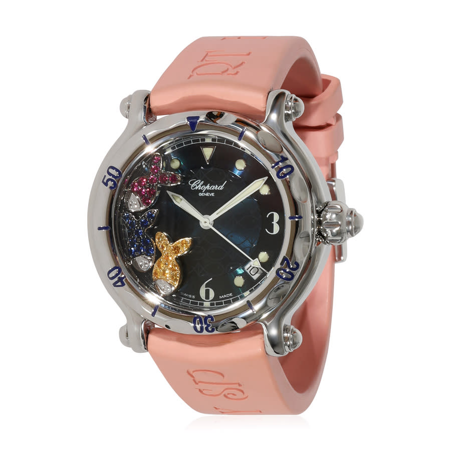 Chopard Pre-owned Chopard Happy Sport Quartz Blue Dial Unisex Watch 28 ...