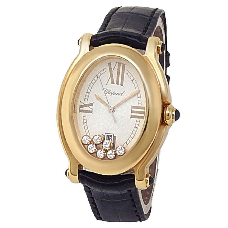Chopard Pre-owned Chopard Happy Sport Quartz White Dial Ladies Watch 277000-0007 - Pre-Owned ...