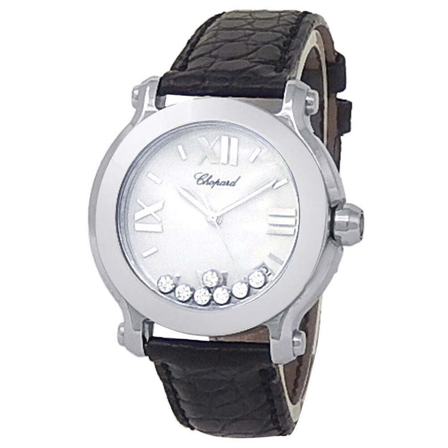 Chopard Pre-owned Chopard Happy Sport Quartz White Dial Ladies Watch 278475-30001 - Pre-Owned ...