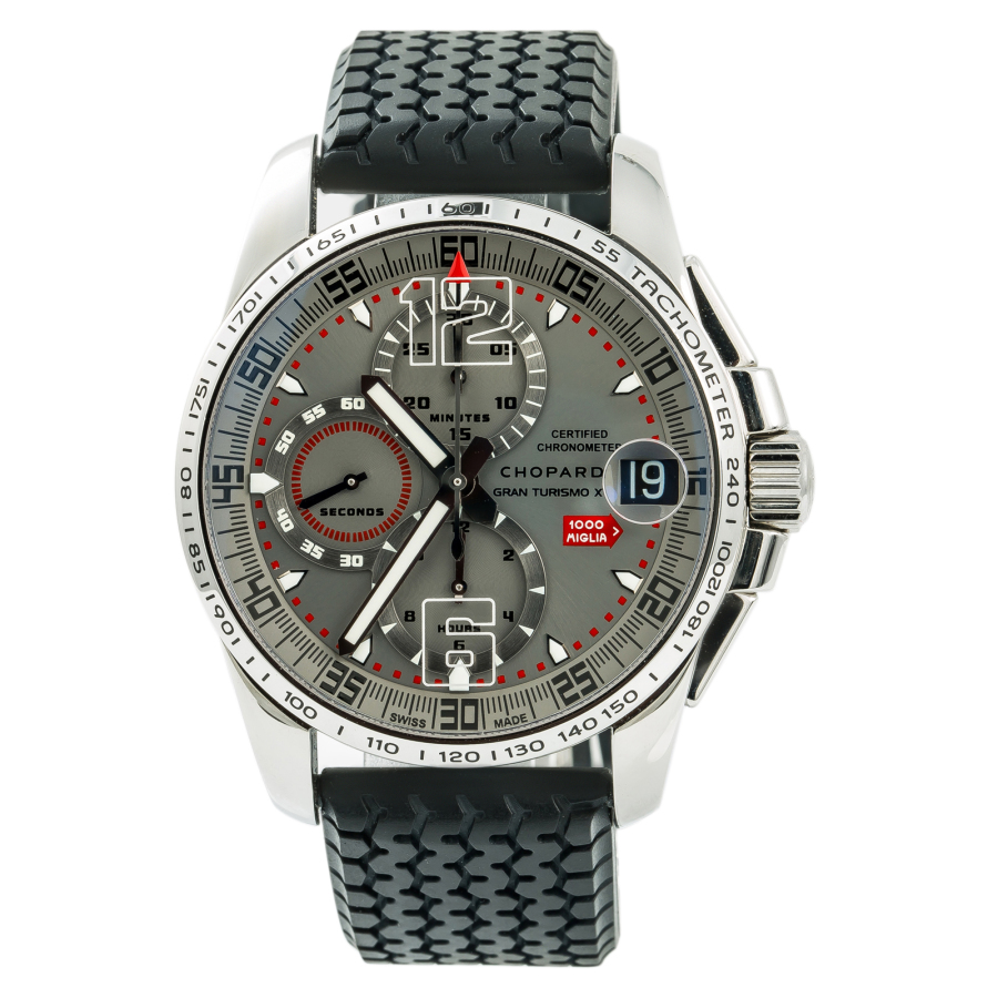 Chopard Pre-owned Chopard Mille Miglia Chronograph Grey Dial Men's ...