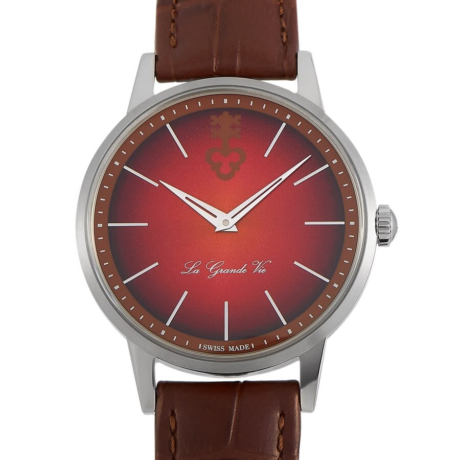 Corum Pre-owned Corum Heritage La Grande Vie Red Dial Men's Watch 082. ...
