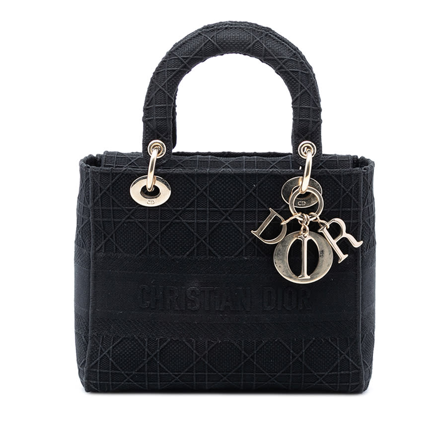 Dior Pre-owned Dior Medium Canvas Cannage Lady D Lite 50-MA-1129 - Pre ...