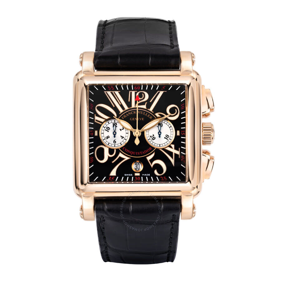 Pre-owned Franck Muller Conquistador Chronograph Automatic Black Dial Unisex Watch 10000HCC-001 ...
