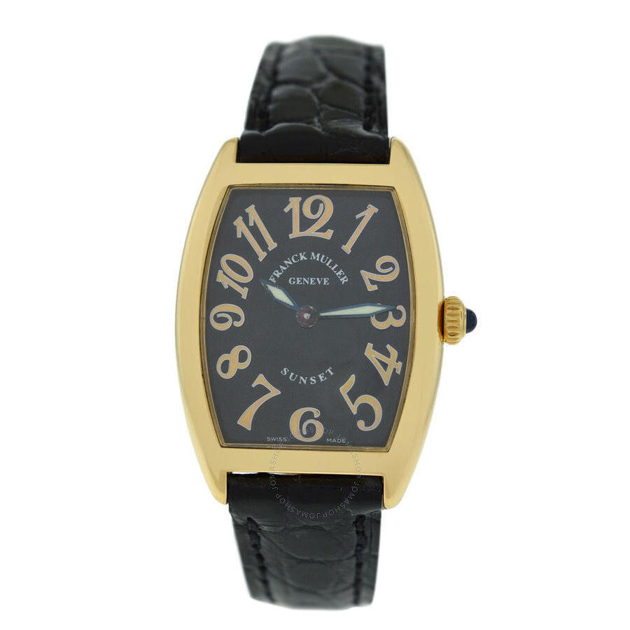 Franck Muller Pre-owned Franck Muller Muller Sunset Quartz Black Dial ...