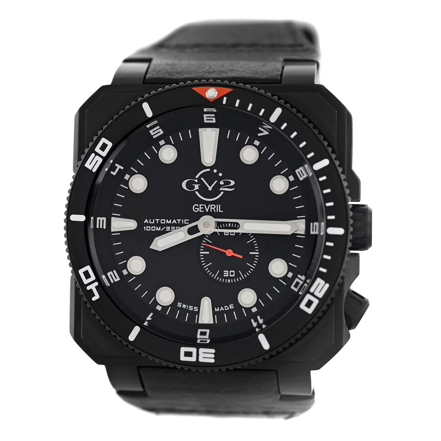 Gevril Pre-owned Gevril XO Submarine Automatic Black Dial Men's Watch ...