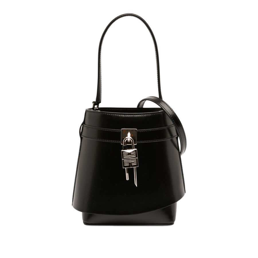 Givenchy Pre-owned Givenchy Micro Leather GV Shark Lock Bucket Bag ...