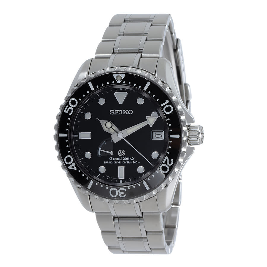 Grand Seiko Pre-owned Grand Seiko Spring Drive Diver Automatic Black ...