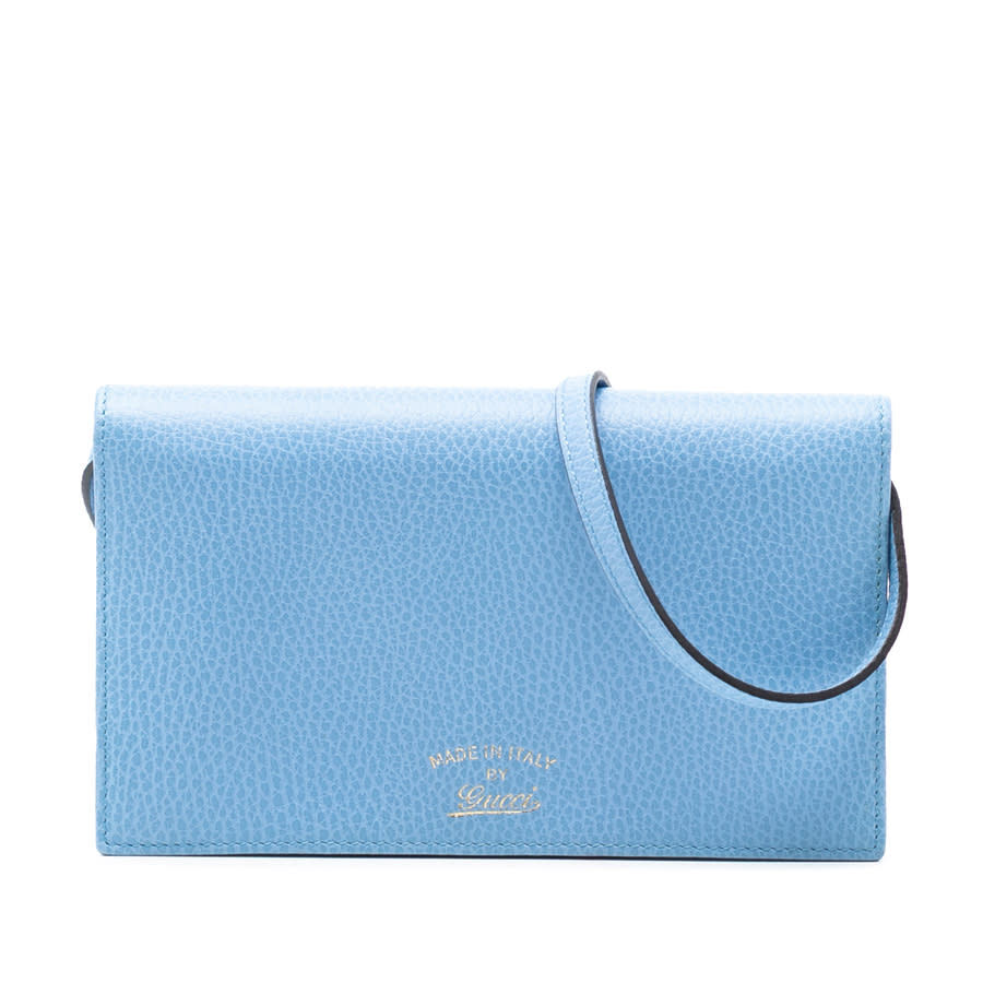 Gucci Pre-owned Gucci Dollar Calfskin Swing Wallet On Strap Ladies ...