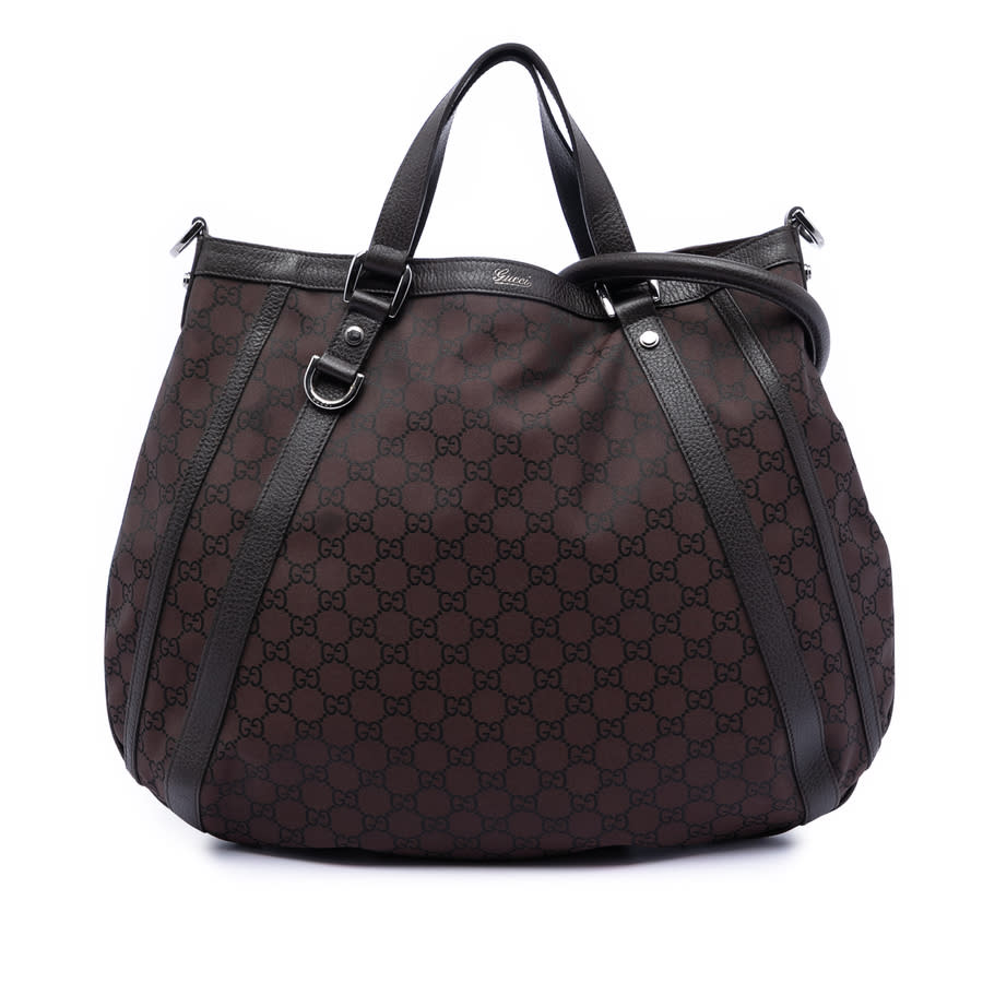 Gucci Pre-owned Gucci GG Canvas Abbey D Ring Convertible Satchel Ladies ...