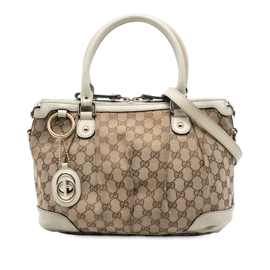 Gucci Pre-owned Gucci GG Canvas Sukey Satchel 247902 520981 - Pre-Owned ...
