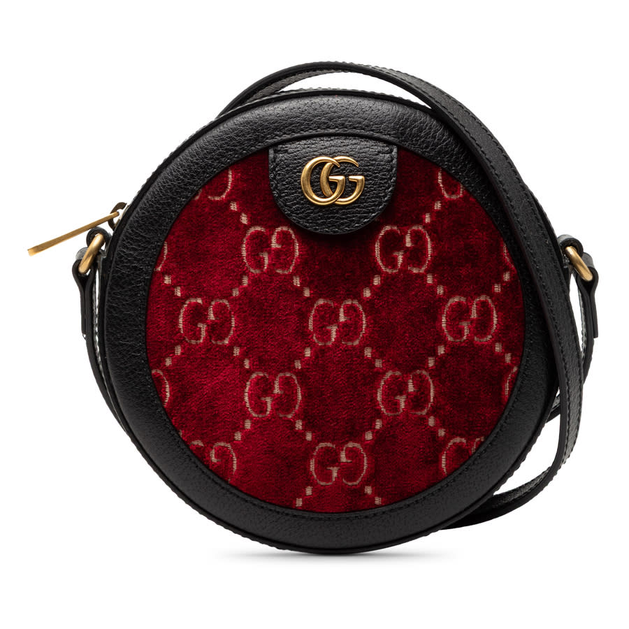 Gucci Pre-owned Gucci GG Marmont Velvet Round Crossbody Unisex 574978 ...