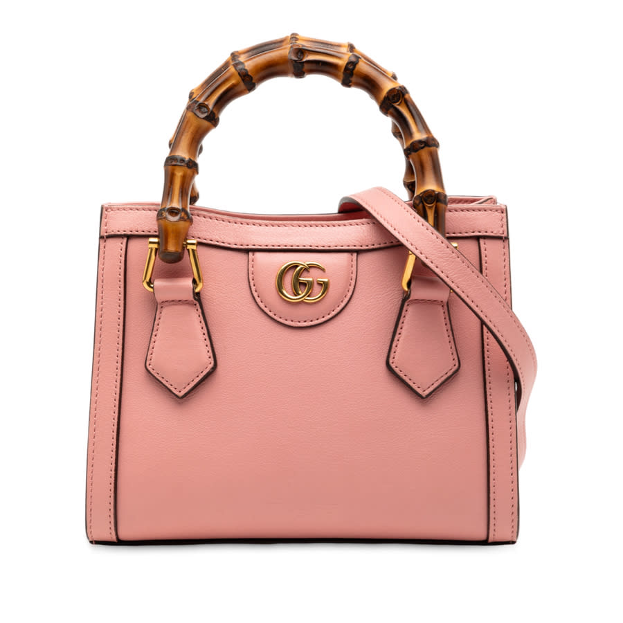 Gucci Pre-owned Gucci Mini Calfskin Bamboo Diana Satchel Ladies 655661 ...
