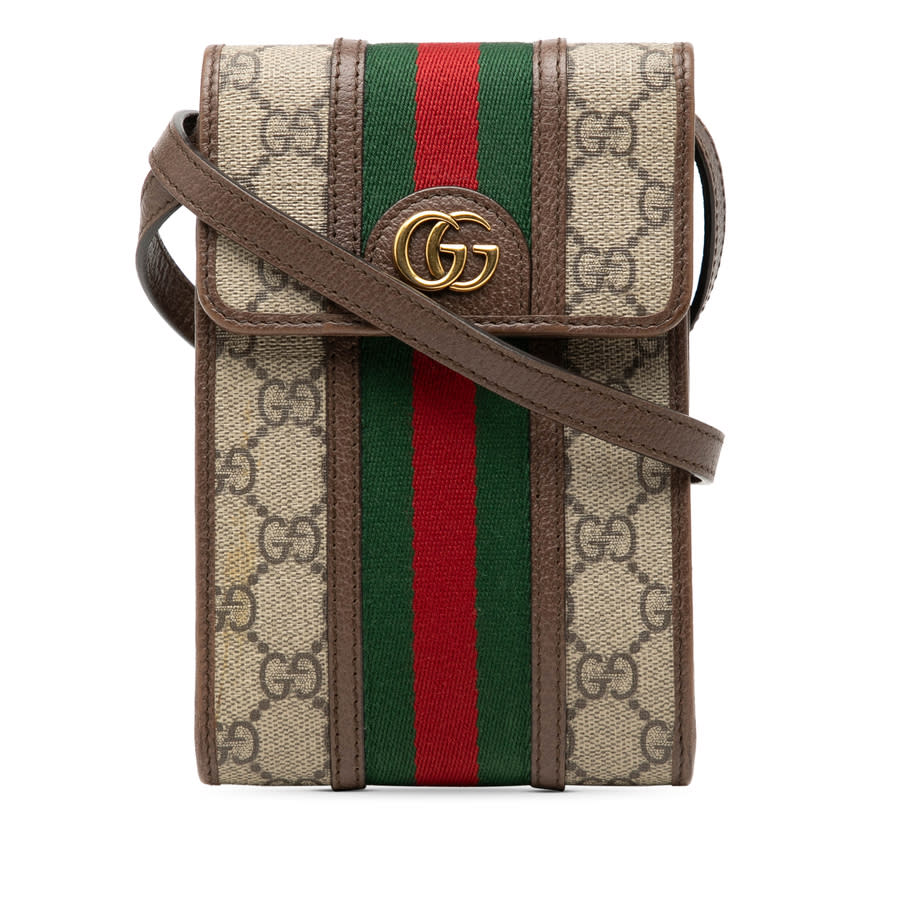 Gucci Pre-owned Gucci Mini GG Supreme Web Ophidia Crossbody Ladies ...