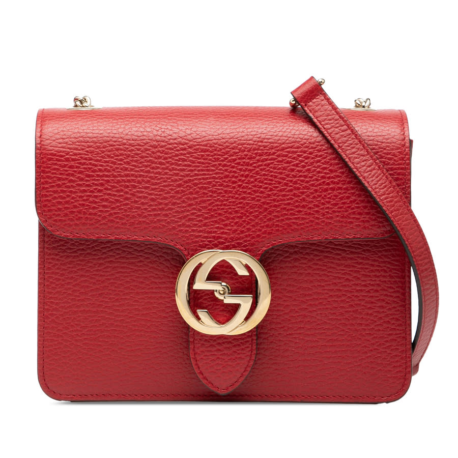 Gucci Pre-owned Gucci Small Dollar Calfskin Interlocking G Crossbody ...