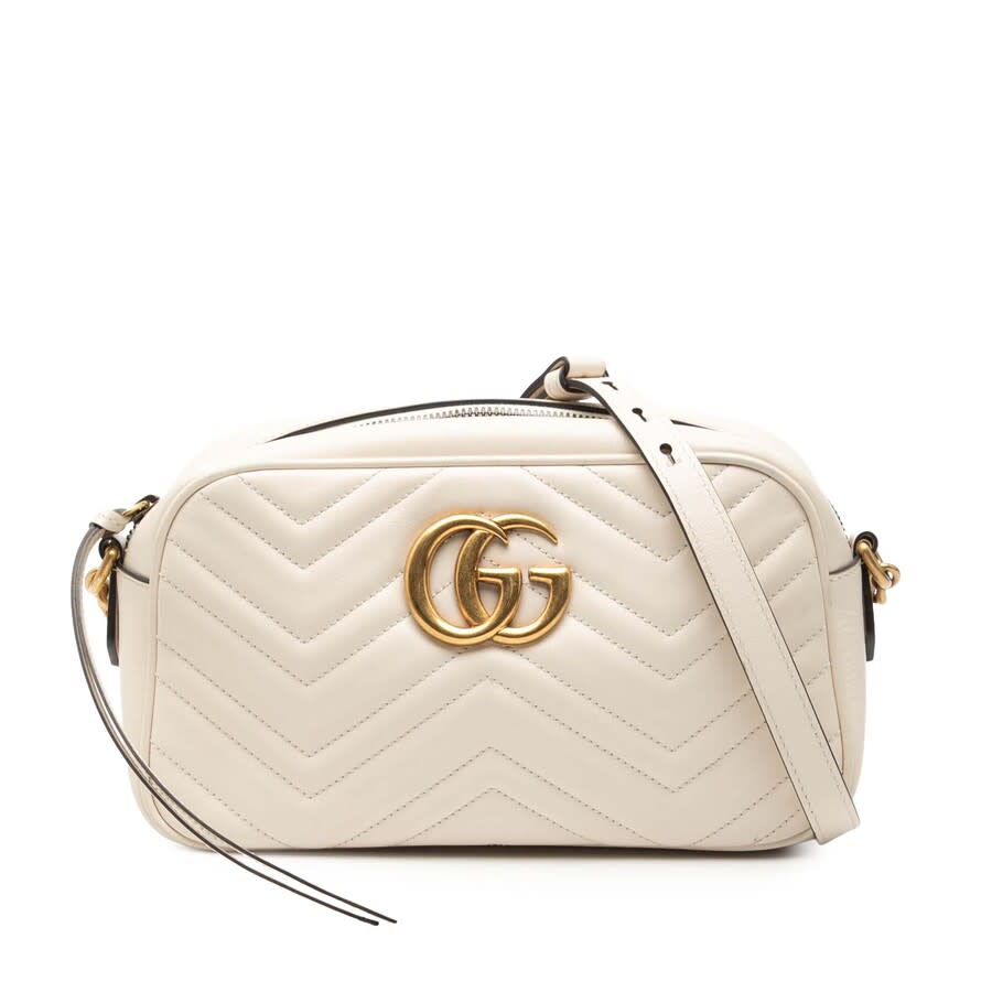Gucci Pre-owned Gucci Small GG Marmont Matelasse Leather Crossbody ...