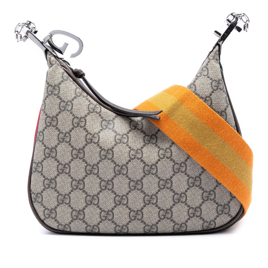 Gucci Pre-owned Gucci Small GG Supreme Web Attache Crossbody Ladies ...