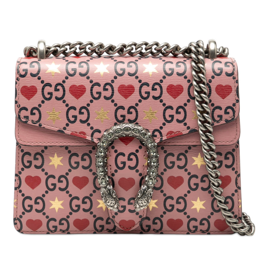 Gucci Pre-owned Gucci Small Leather Valentines Day Dionysus Crossbody ...