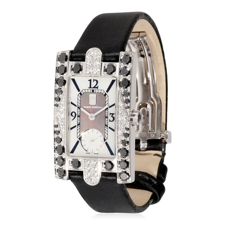 Harry Winston Pre-owned Harry Winston Avenue Quartz Diamond White Dial ...