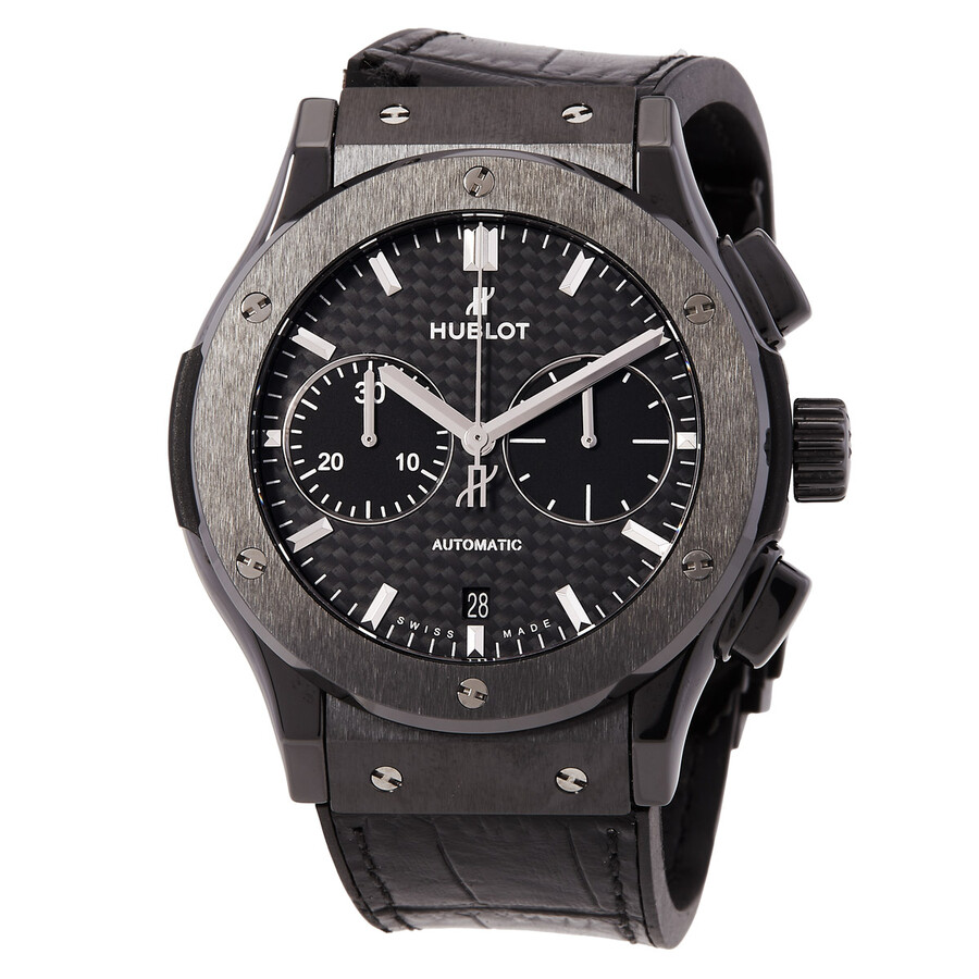 Hublot Pre-owned Hublot Classic Fusion Automatic Chronograph Black ...