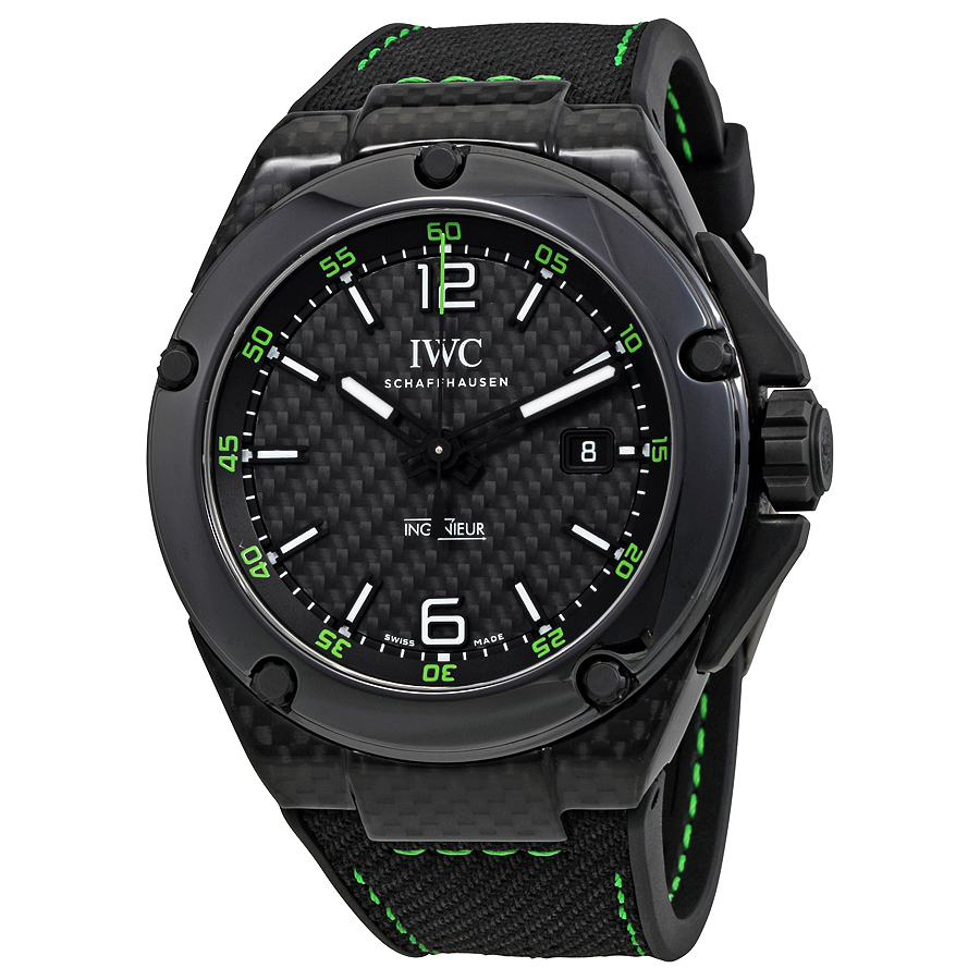 IWC Pre-owned IWC Ingenieur Carbon Fiber Dial Men's Watch IW322404 ...