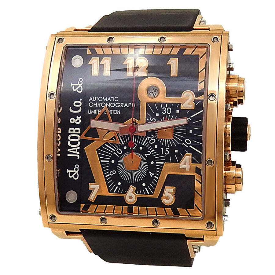 Jacob & Co. Pre-owned Jacob & Co. Epic 1 Chronograph Automatic Black ...
