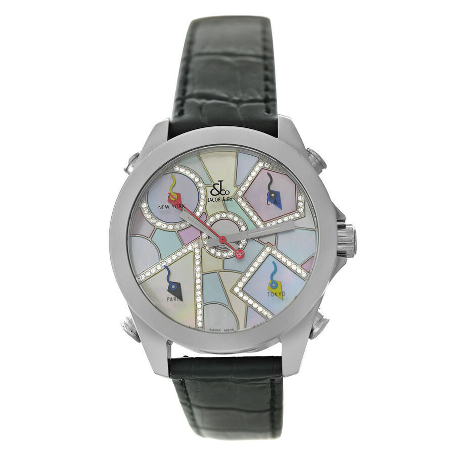 Jacob & Co. Pre-owned Jacob & Co. Five 5 Time Zone Quartz Unisex Watch ...