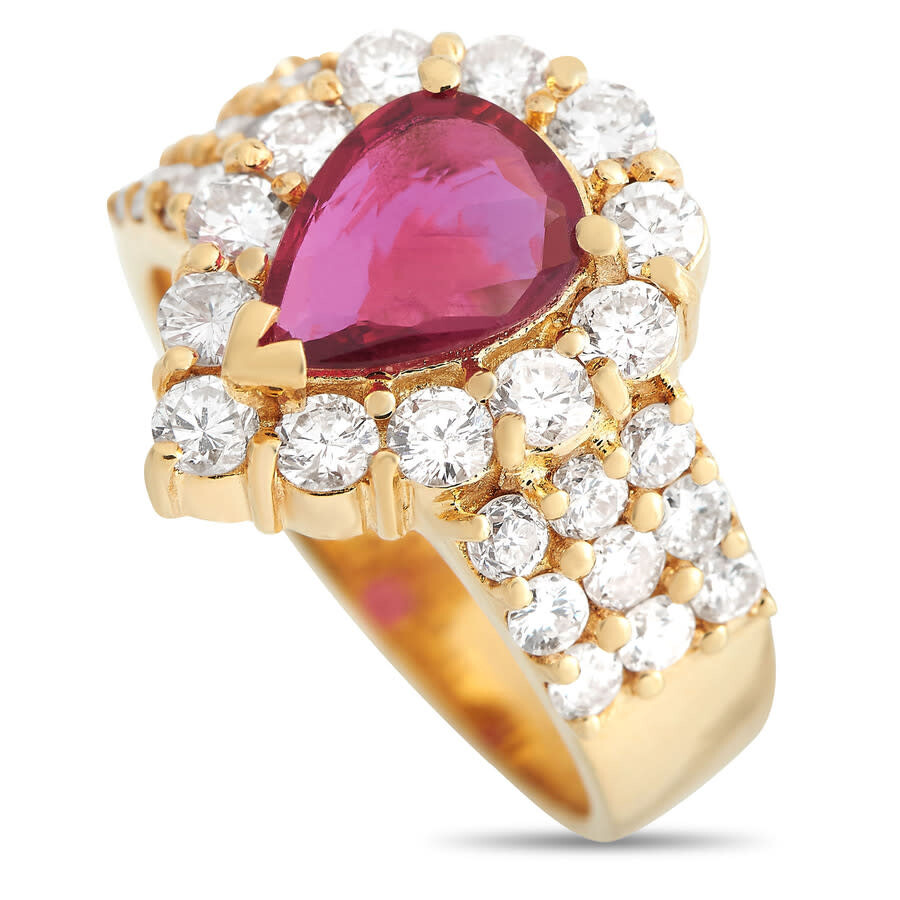 Lb Exclusive Pre-Owned LB Exclusive 18K Yellow Gold 1.57ct Diamond and ...