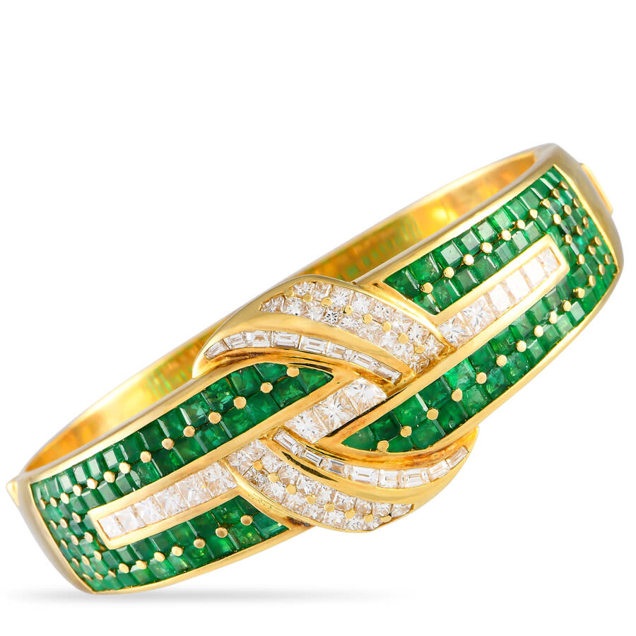 Lb Exclusive Pre-Owned LB Exclusive 18K Yellow Gold 3.75ct Diamond and ...