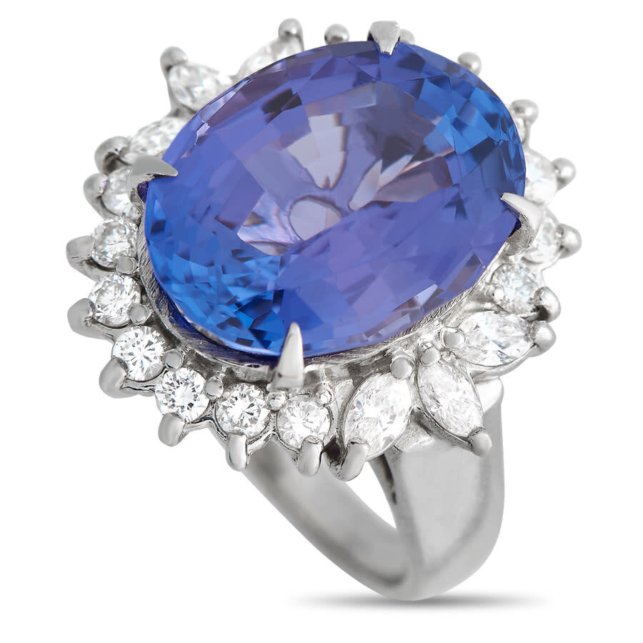 Lb Exclusive Pre-Owned LB Exclusive Platinum 0.94ct Diamond and ...