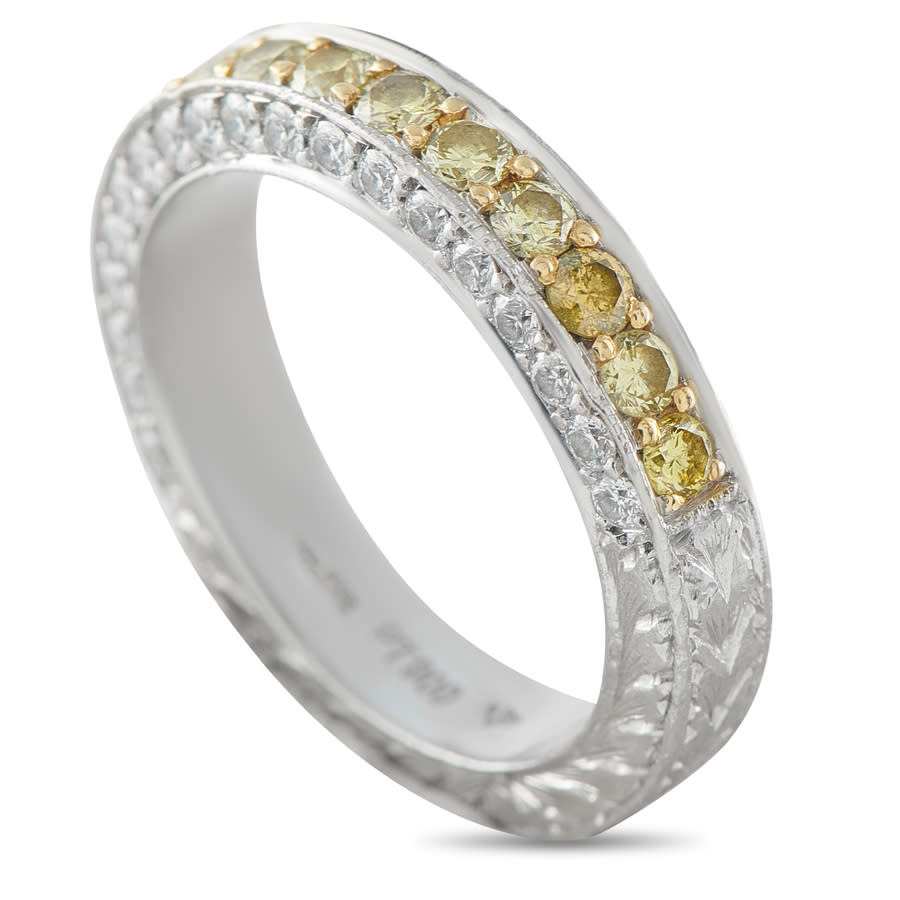 Lb Exclusive Pre-Owned LB Exclusive Platinum Diamond Band Ring MF19 ...