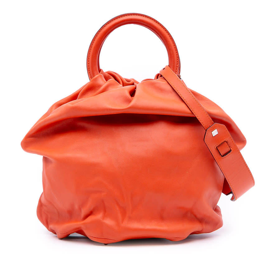 Loewe Pre-owned Loewe Small Gathered Lambskin Bounce Bag Ladies 511509 ...