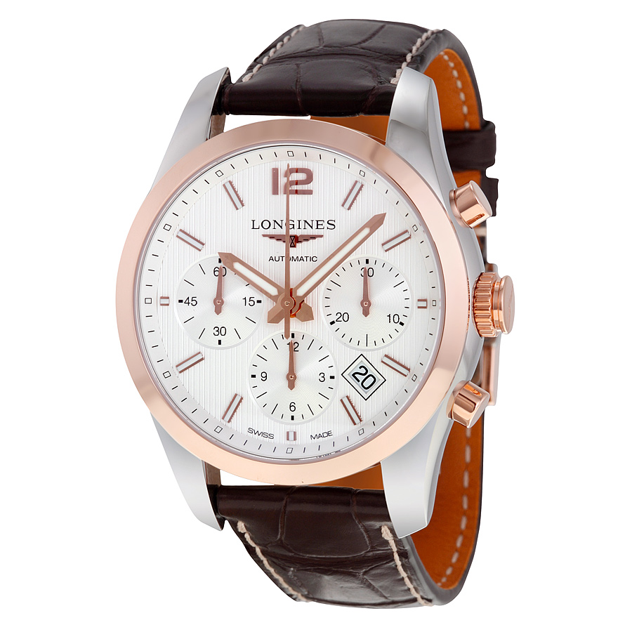 Longines Pre-owned Longines Conquest Classic Chronograph White Dial Men ...