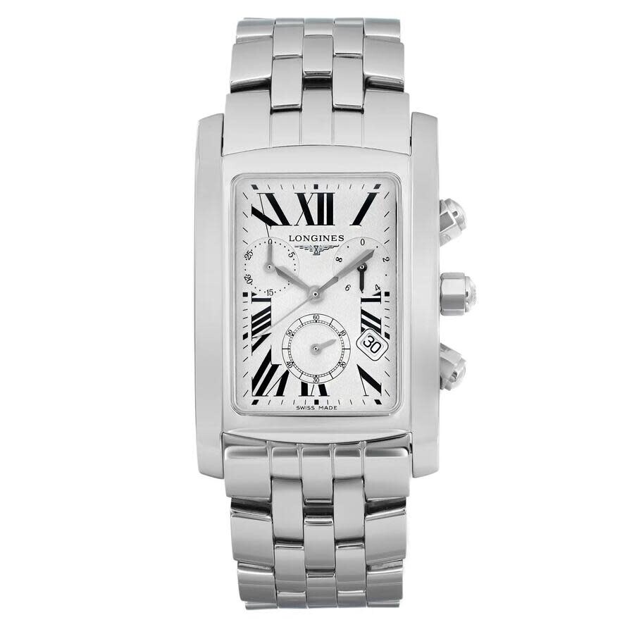 Longines Pre-owned Longines Dolcevita Chronograph Quartz Silver Dial ...
