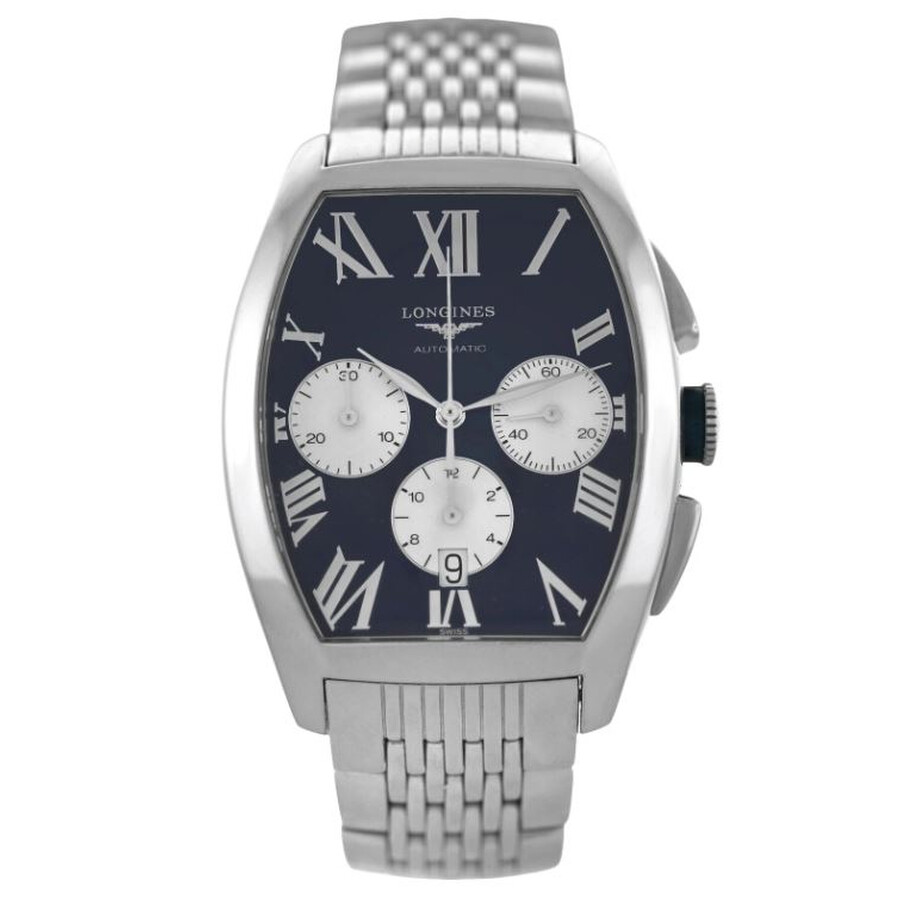 Longines Pre-owned Longines Evidenza Chronograph Automatic Blue Dial Men's Watch L2.643.4.91.6 ...